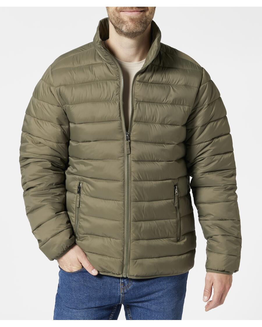 Schlichte Steppjacke, Identic Basic, olivgrün | Günstig bei KiK