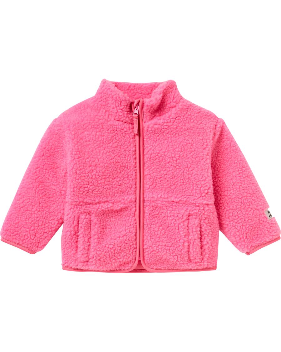 Fleecejacke Neon, Teddykopf Baby, neon pink | Günstig bei KiK