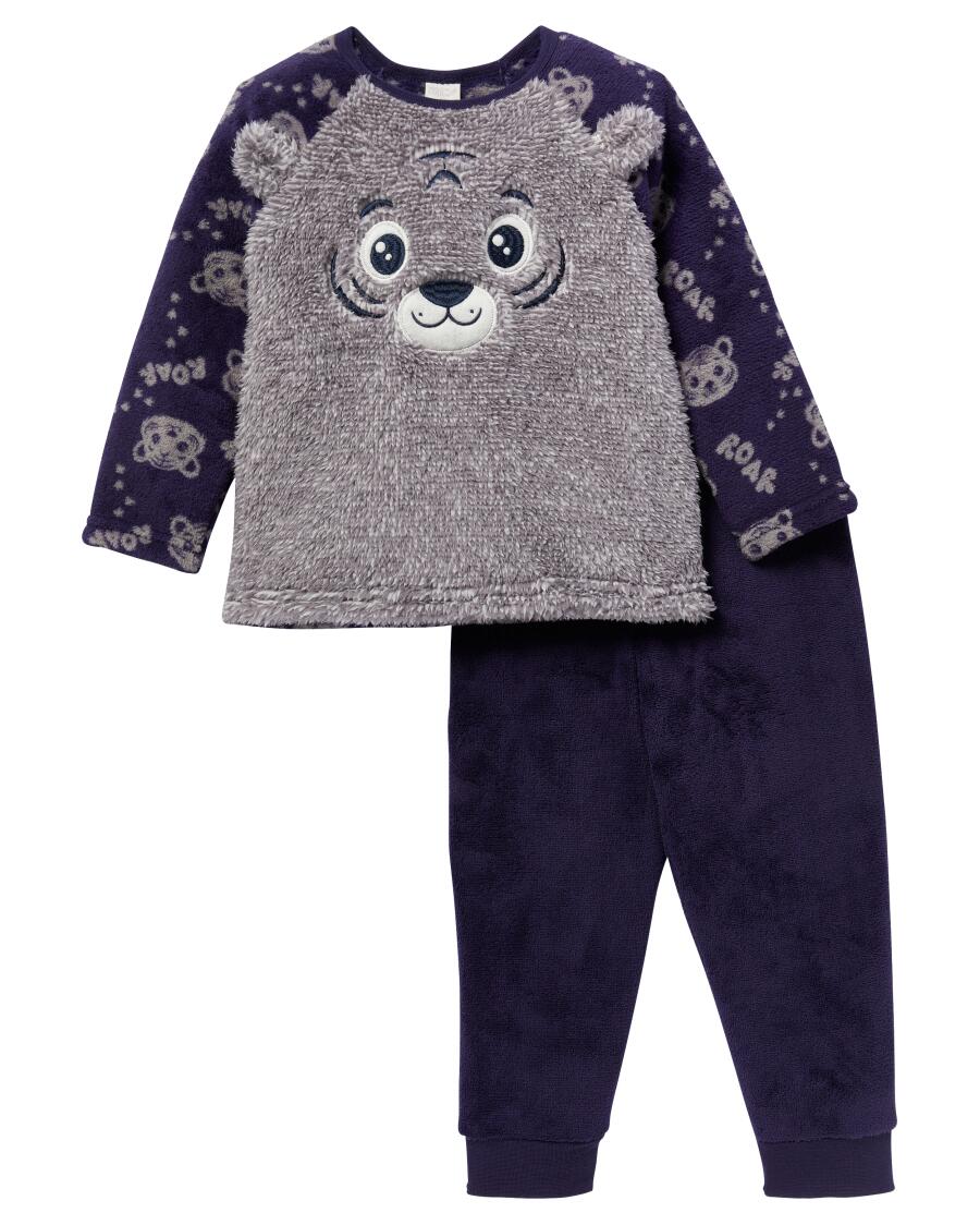 Flísové pyžamo, Made to be cool, šedá melírovaná | Výhodně v KiK