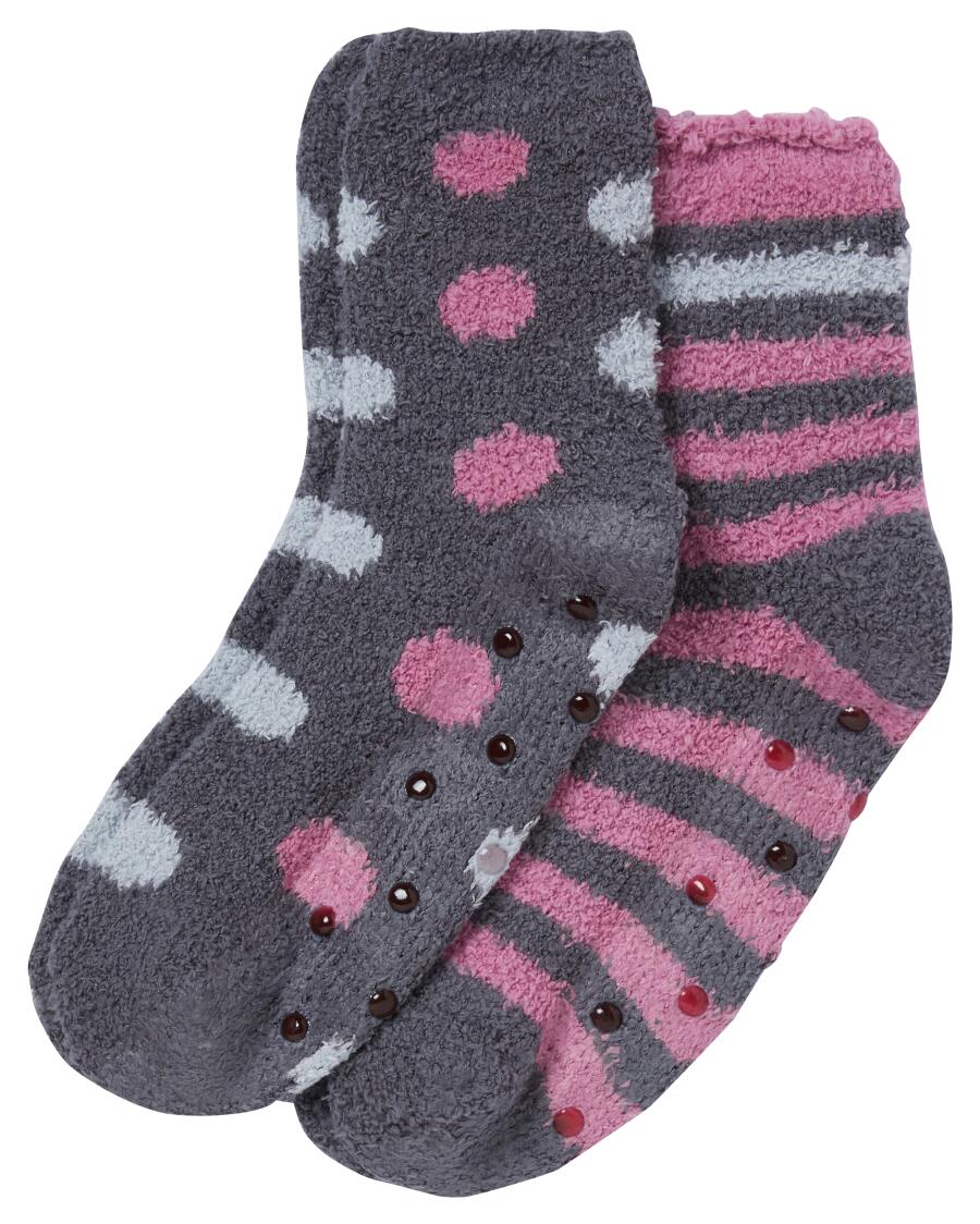 Fluffy sokken, Identic Basic, antraciet | Voordelig bij KiK