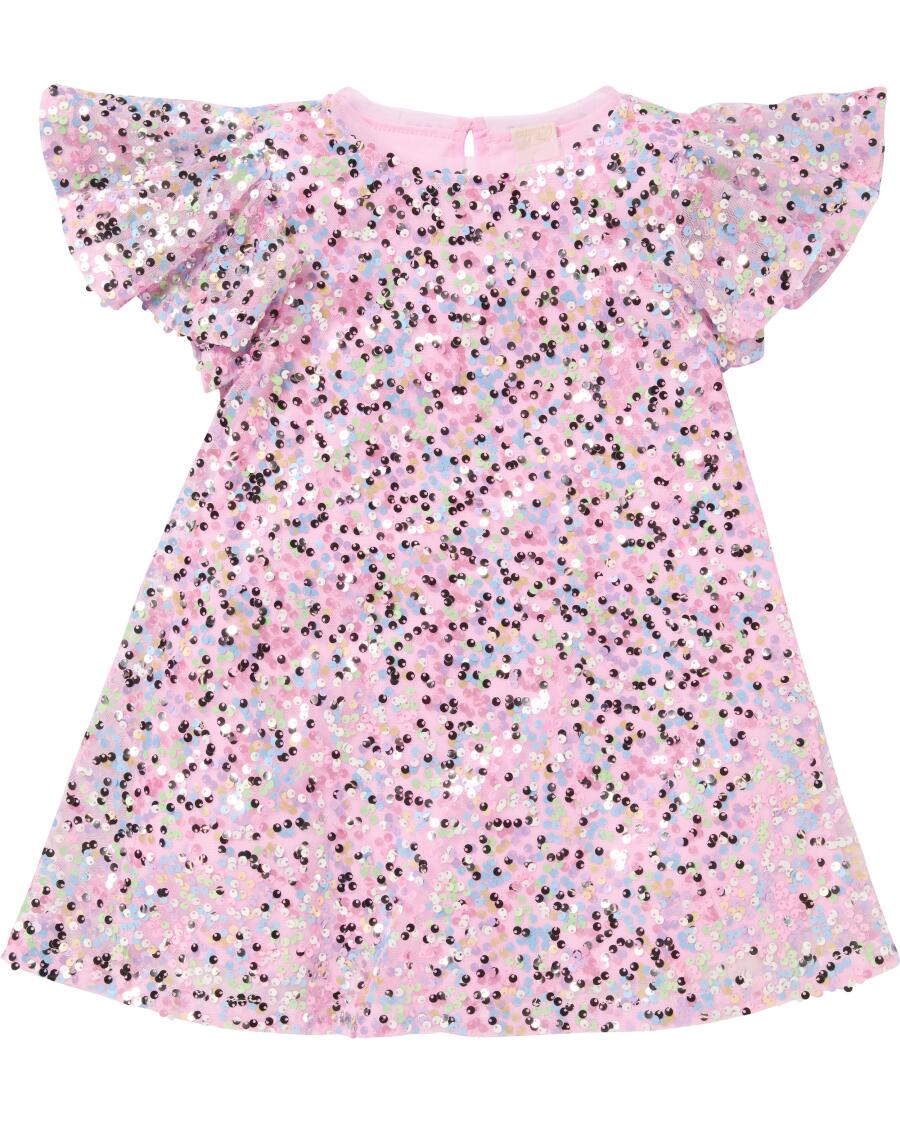 Kleid mit Pailletten, Made to be happy, rosa | Günstig bei KiK
